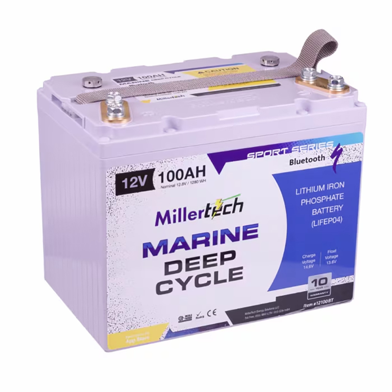 Millertech 12V 100AH SMillertech 12V 100AH Sport Series Lithium Battery ...