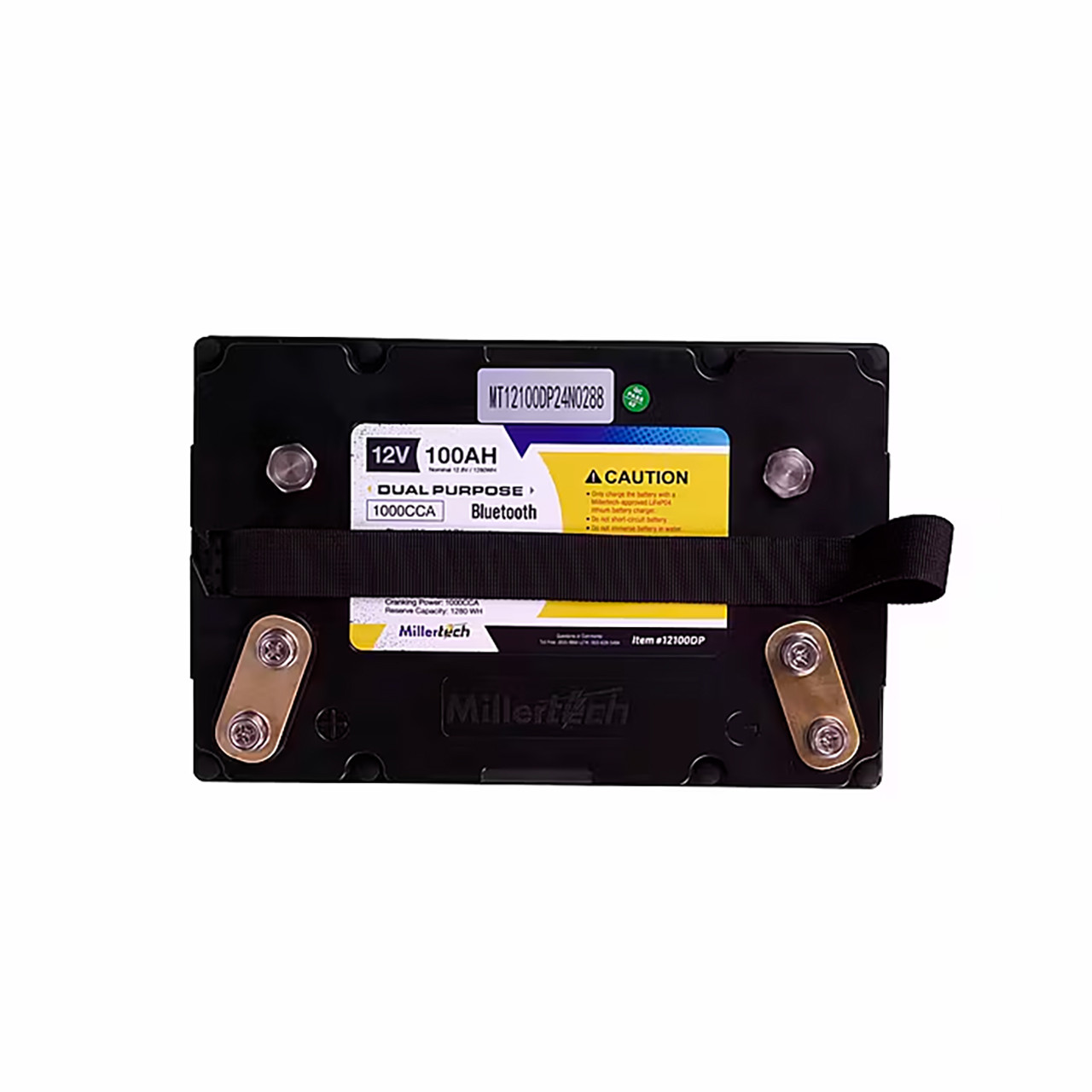 Millertech 12V 100 AH Dual Purpose Lithium Battery with Bluetooth | FishUSA
