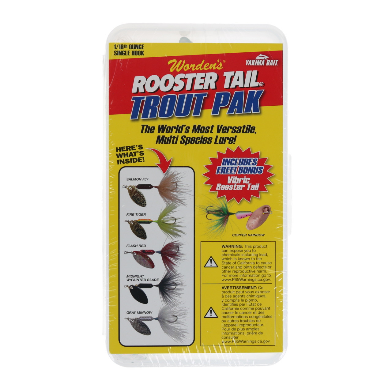 Worden's Rooster Tail Single Hook Trout Pack | FishUSA