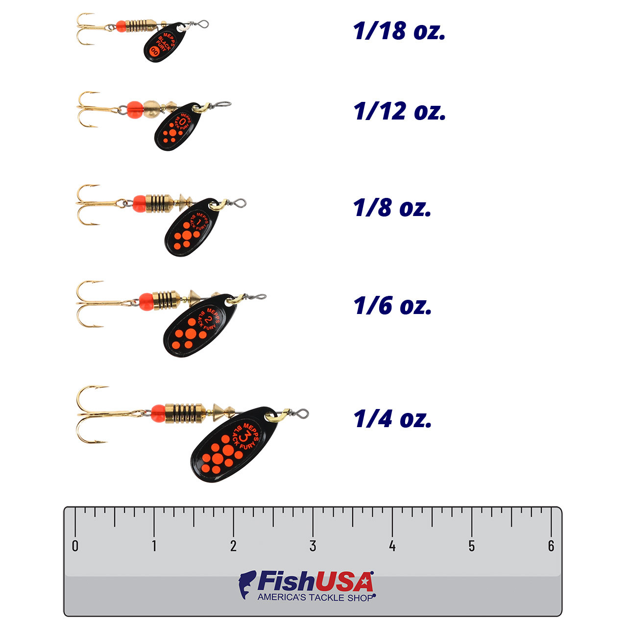Mepps Black Fury Spinner | FishUSA