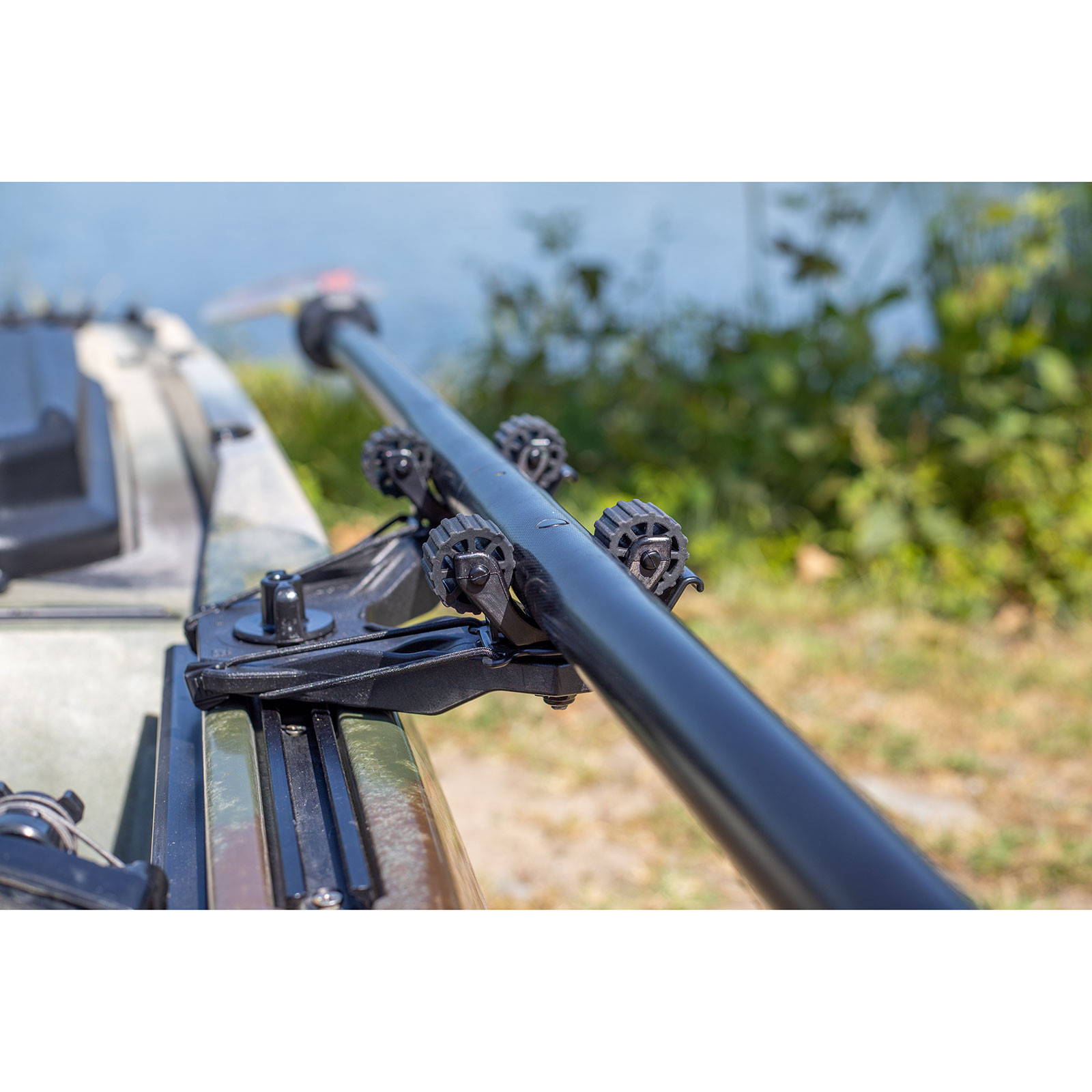 YakAttack DoubleHeader Track Mount with Dual RotoGrip Paddle Holders ...