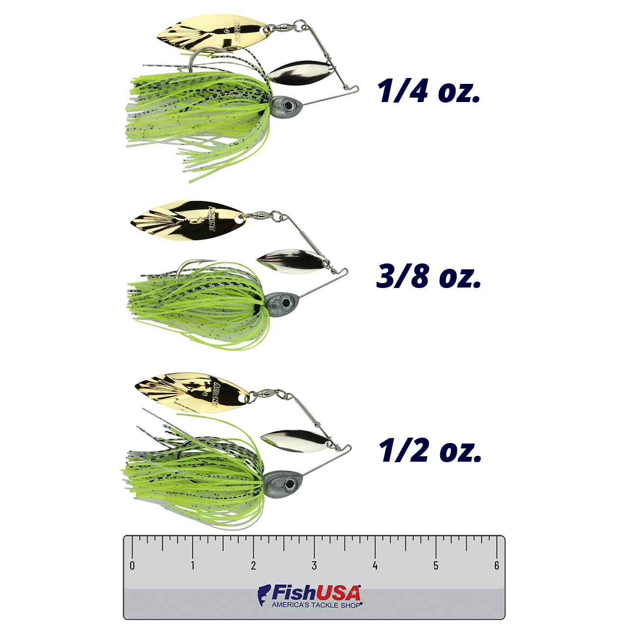 Accent Subtle Series Spinnerbait - Double Willow | FishUSA