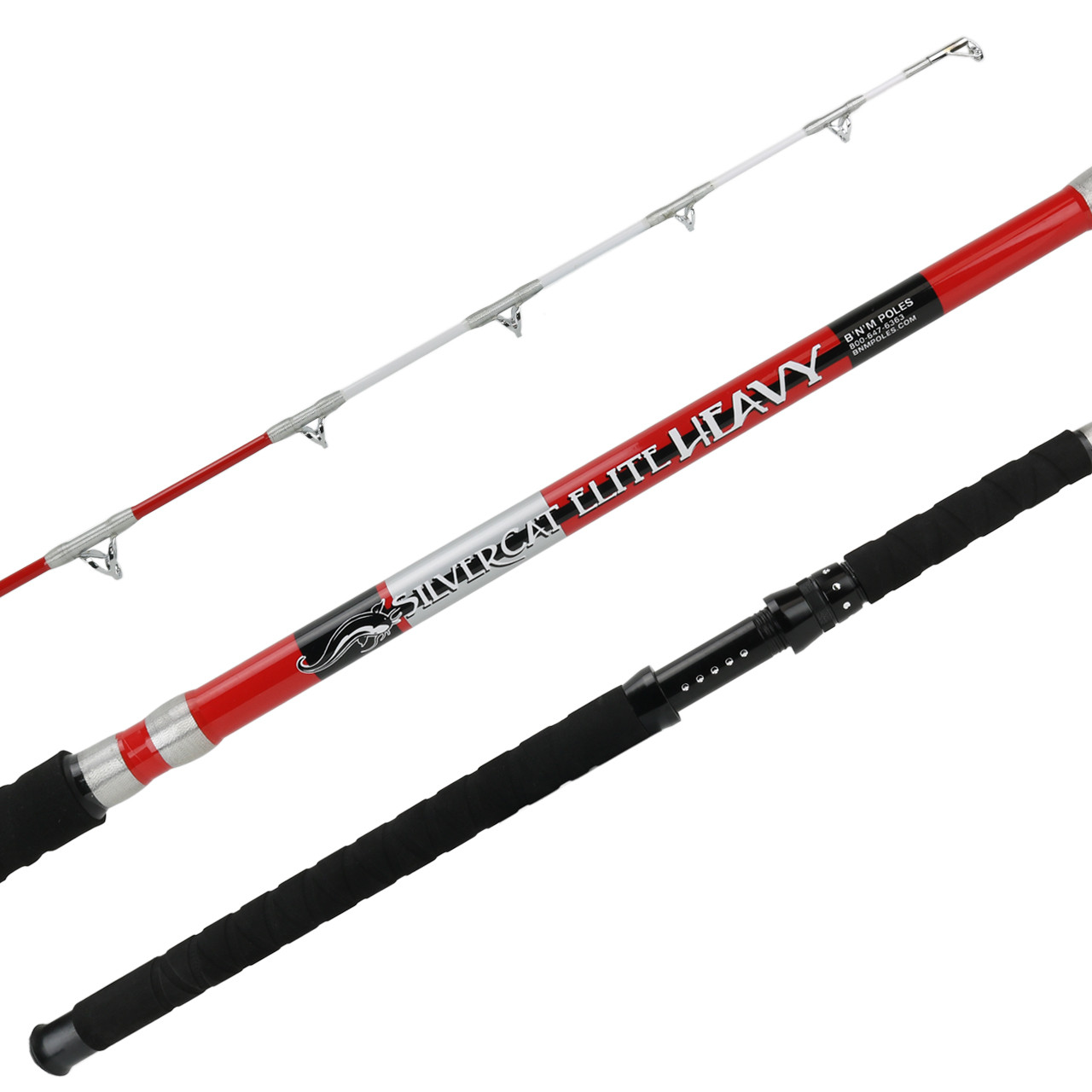 BnM Silver Cat Heavy Spinning Rod | Catfish Rod | 25-60 lb. | FishUSA