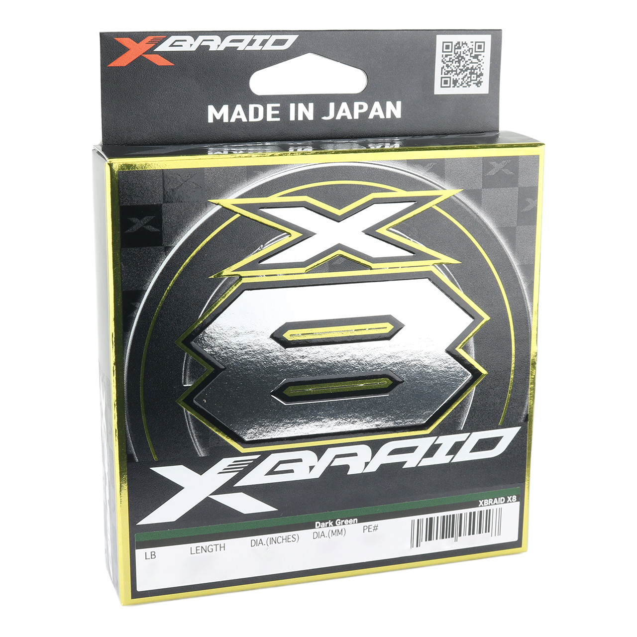 Daiwa XBRAID X8 Braided Line | 6 - 65 Lbs | Dark Green | FishUSA
