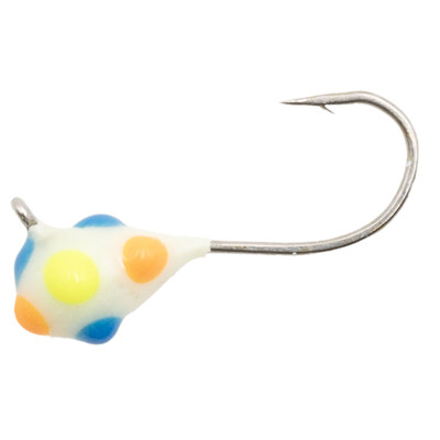 Clam CPT Confetti Drop XL Jig | Tungsten Glow Ice Jig | FishUSA