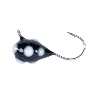 Clam CPT Confetti Drop Jig | Tungsten Glow Ice Jig | FishUSA