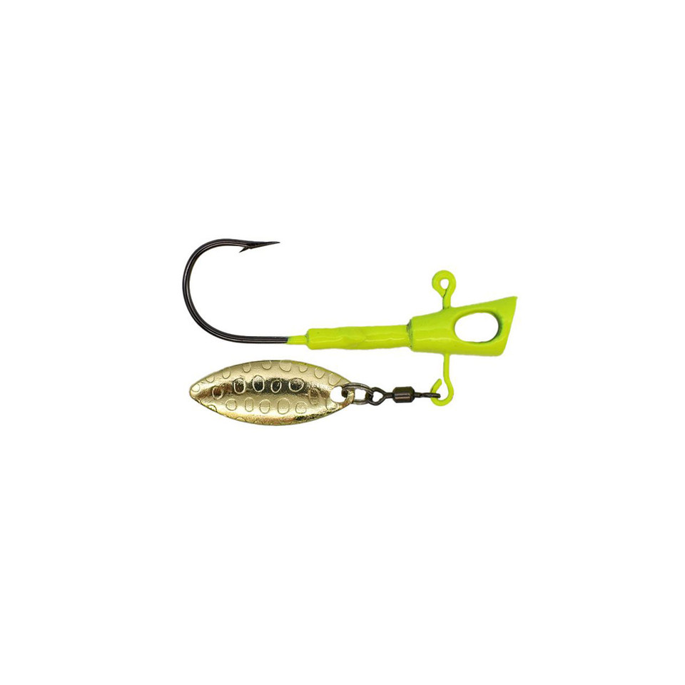 Leland's Lures Crappie Magnet Fin Spin Eyehole Jig Head | FishUSA
