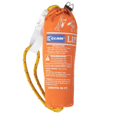 Clam Emergency Throw Rope | Throw Rope Bag | FishUSA