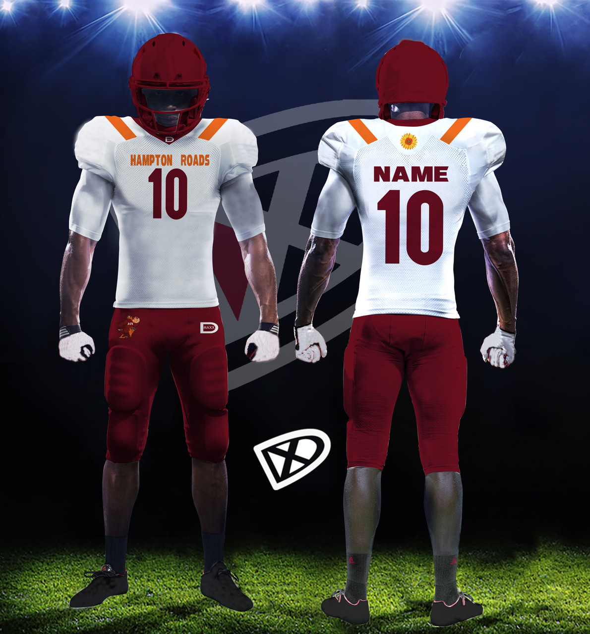 Fully Custom Game Football Uniforms - Design examples - Dmaxx Sports