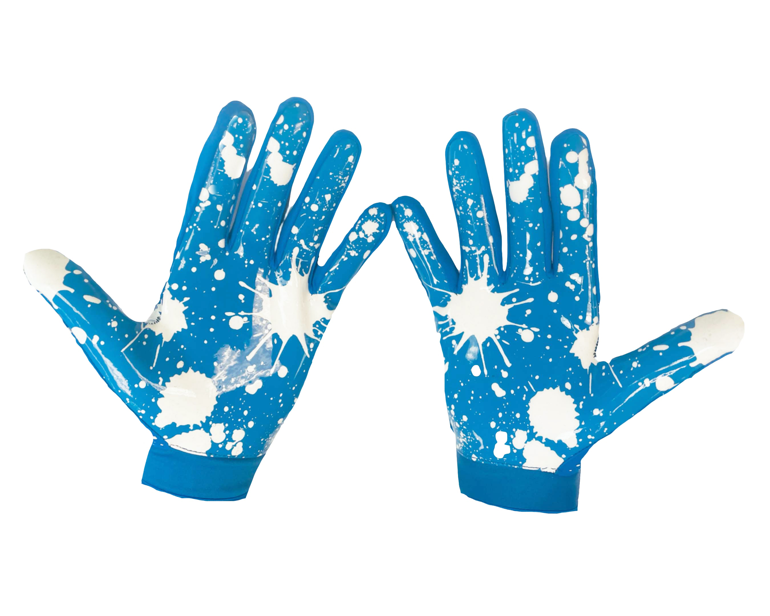 Royal Blue Splatter Gloves - Super Sticky - Dmaxx Sports