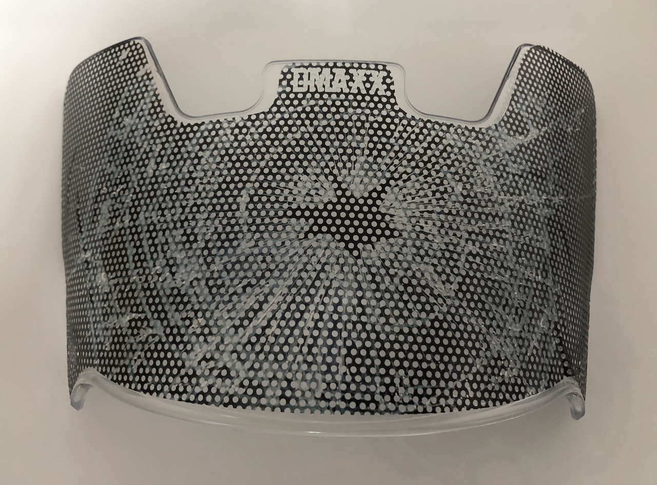 Broken Glass Visor Skin - Dmaxx Sports