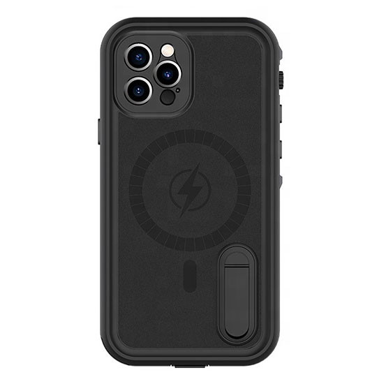 Krakatoo MagStand WaterProof Case for iPhone 12 Pro - Stealth Black