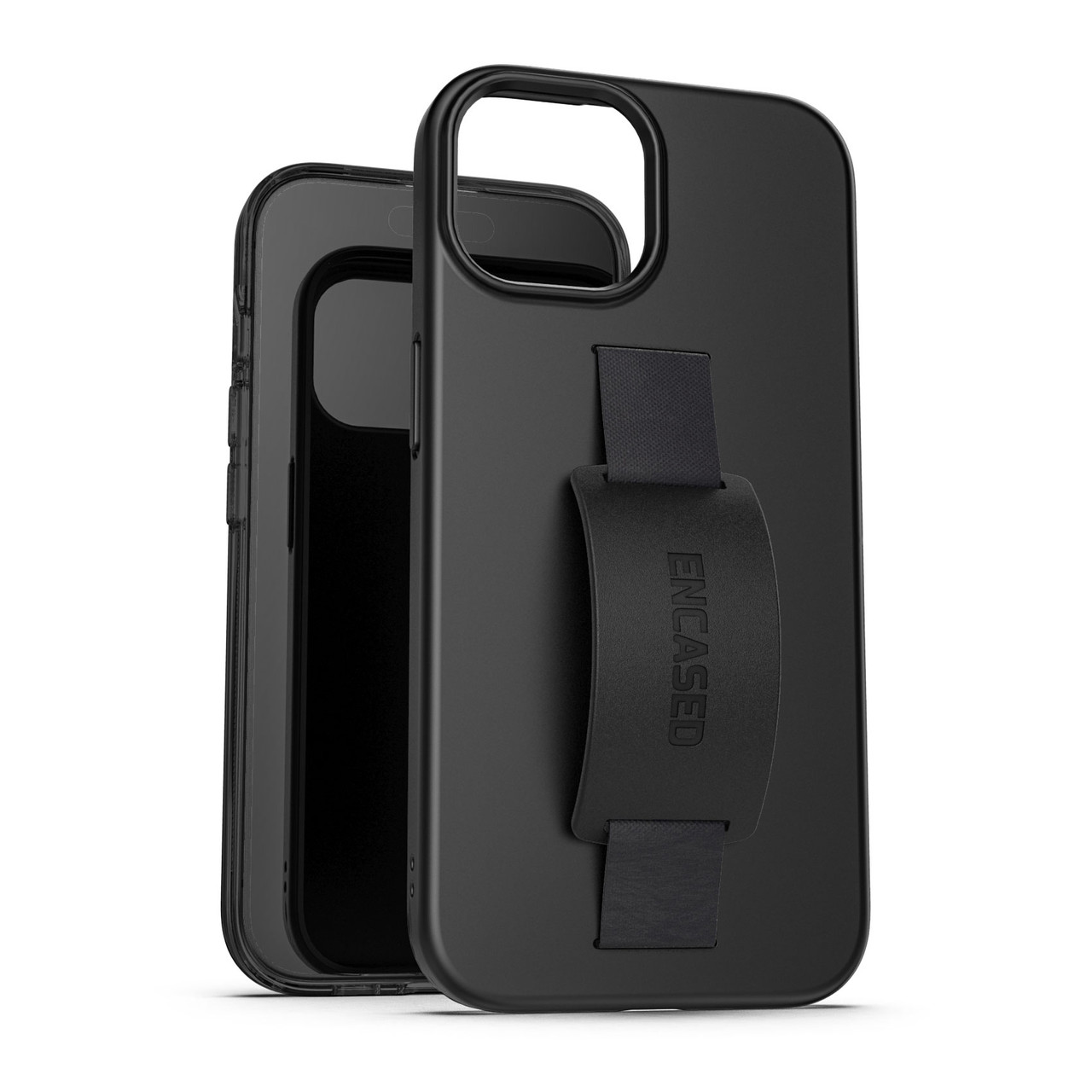 Encased Hand Loop Case for iPhone 15 Pro - Black