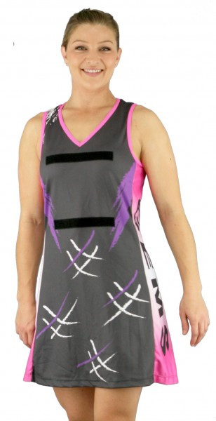 Sports Uniform 2073 - A-Line Netball Dress Option 1