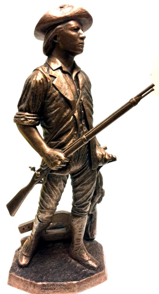 National Guard Minuteman Statue 17" Tall - Mai's Jewelry & Engravers