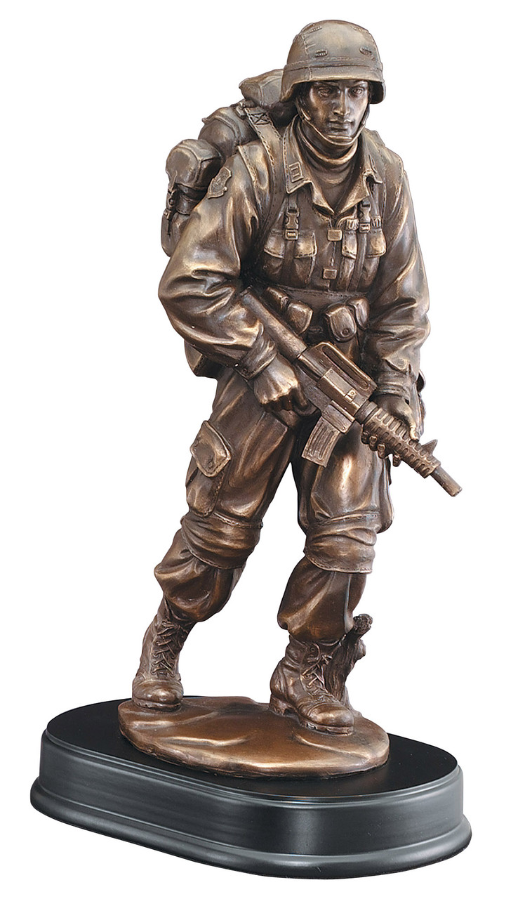 Soldier Standing Patrol Military Statue - Mai's Jewelry & Engravers