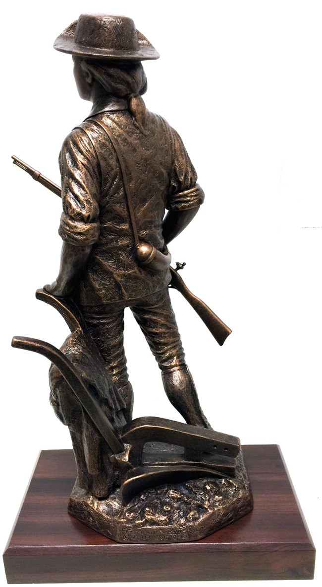 Statue National Guard Minuteman 19" Tall - Mai's Jewelry & Engravers