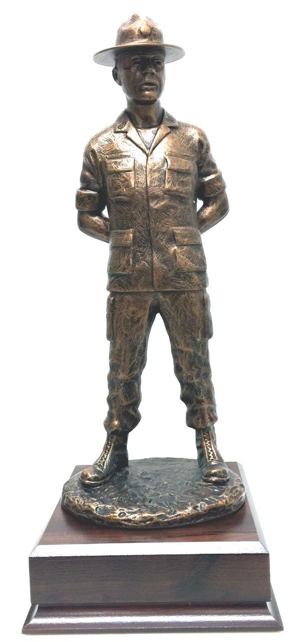 Drill Sergeant Male Military Statue - Mai's Jewelry & Engravers