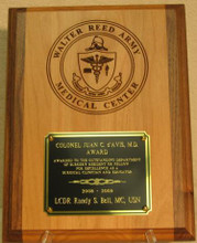 Plaque Old Walter Reed Emblem - Mai's Jewelry & Engravers