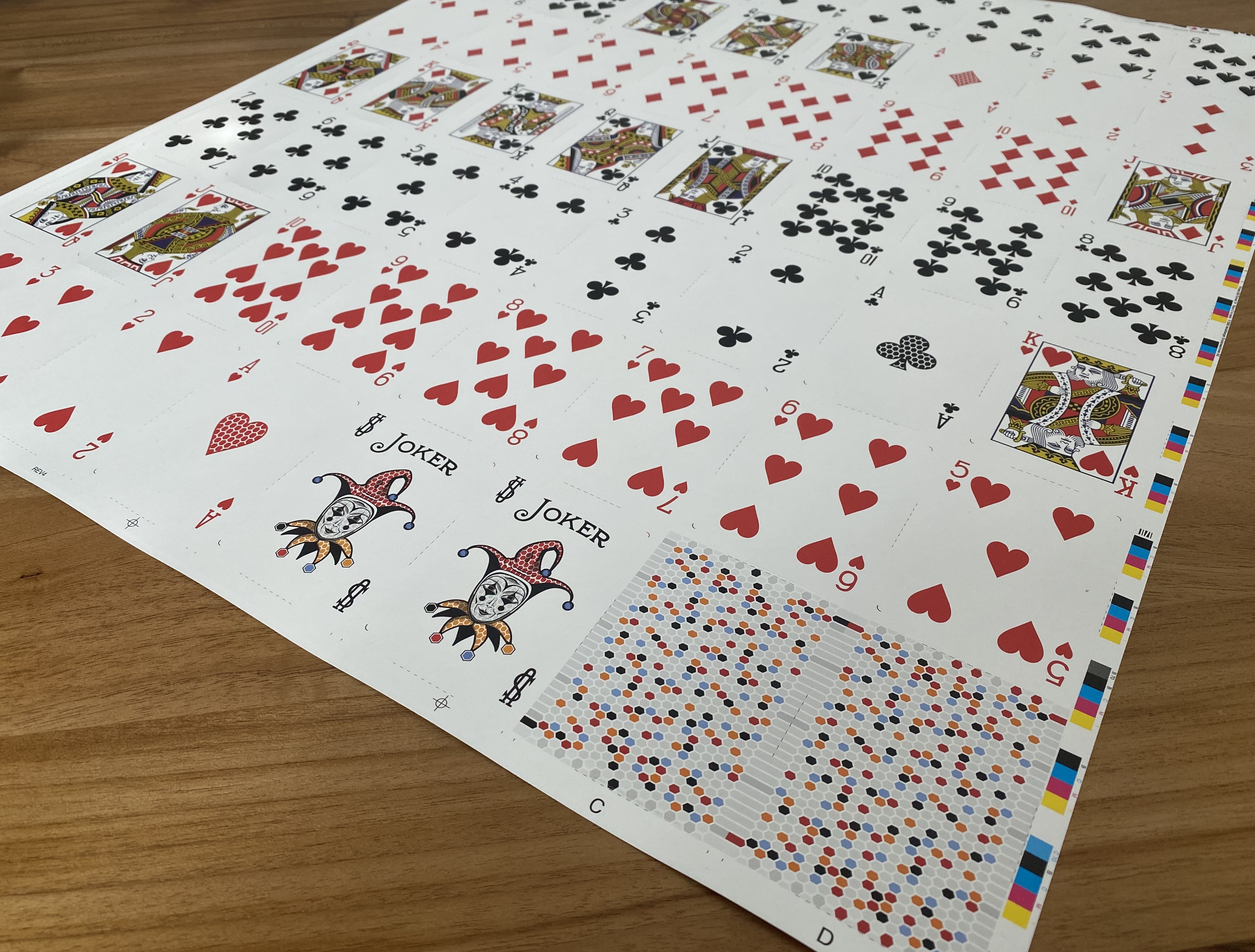 Bicycle Invoked Playing Cards - Uncut Sheet