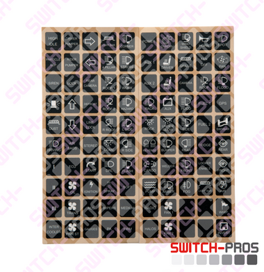 Vertical Switch Legends for Switch-Pros System - Switch-Pros