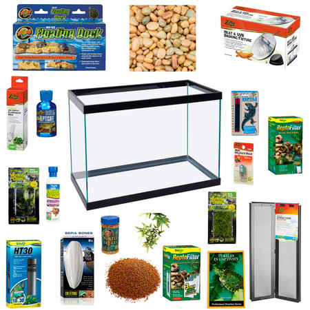 My Turtle Store: 10 Gallon Turtle Habitat Complete Set | Turtle Homes