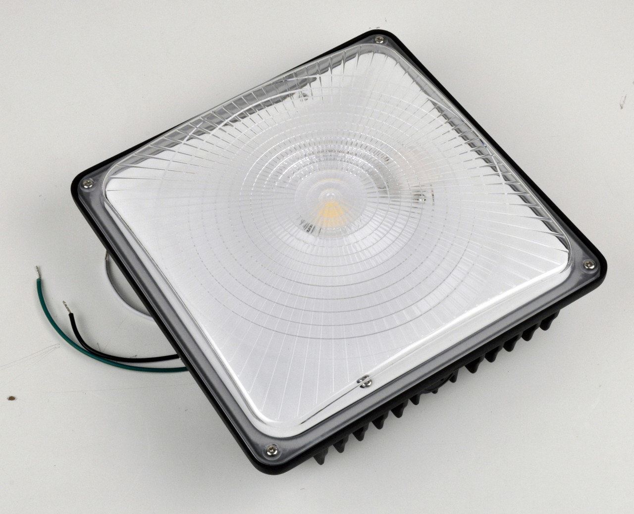 59W Black LED Square Canopy and Garage Light