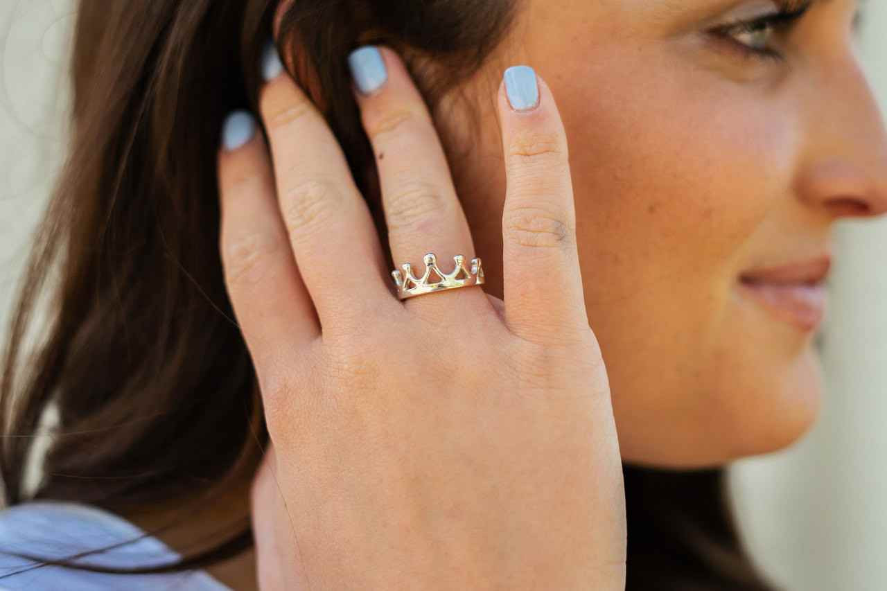 ZTA Five Point Crown Ring - Sterling Silver or Vermeil Gold - Shawn ...