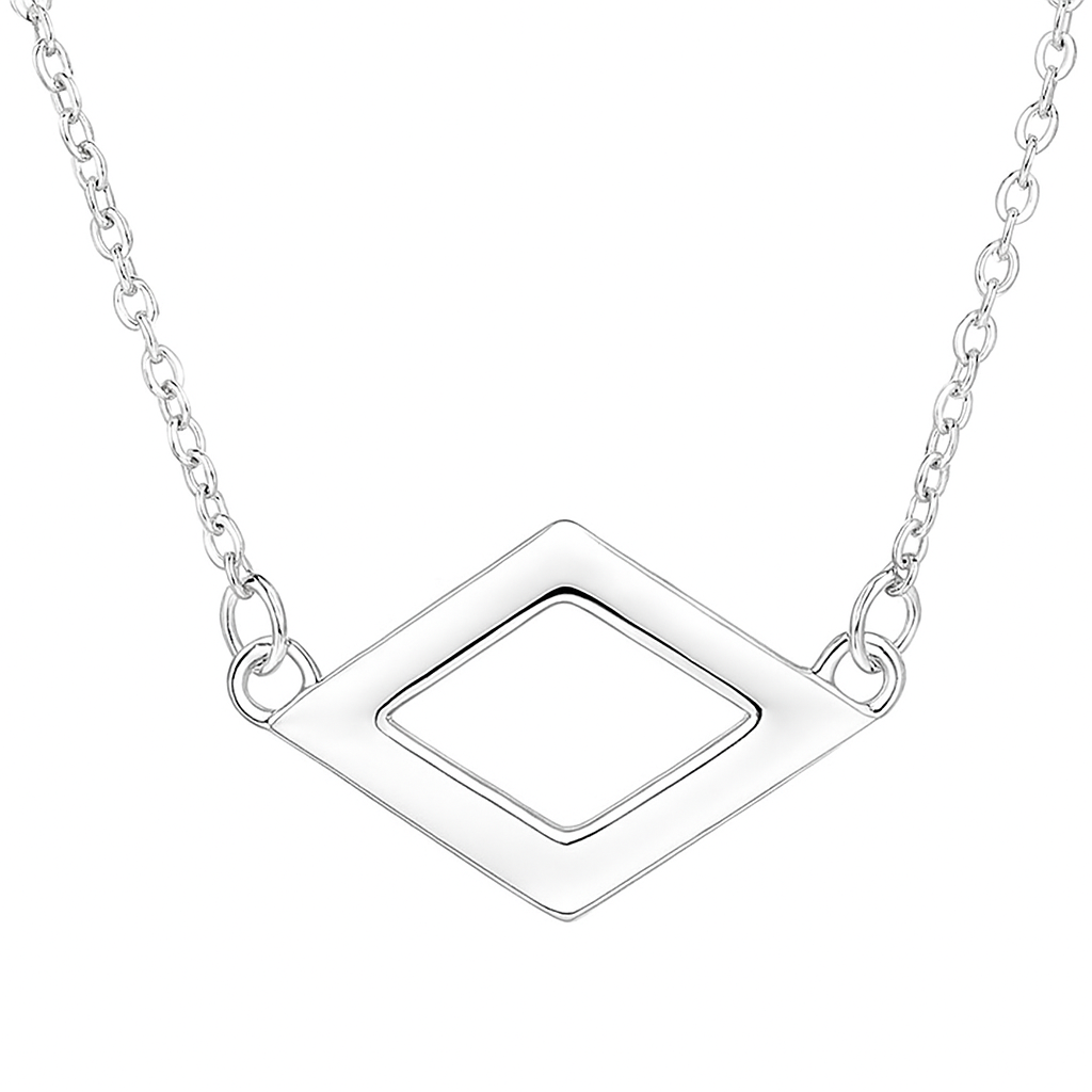 ADPi Diamond Necklace: Silver Plated - Shawn Paul Jewelry