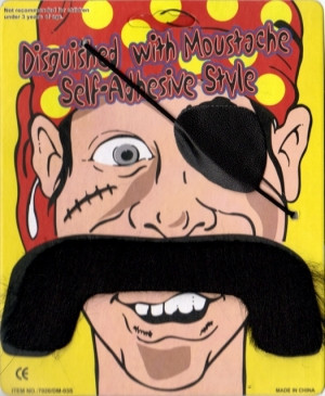 Eyepatch and Mustache Set (Pack of 12)