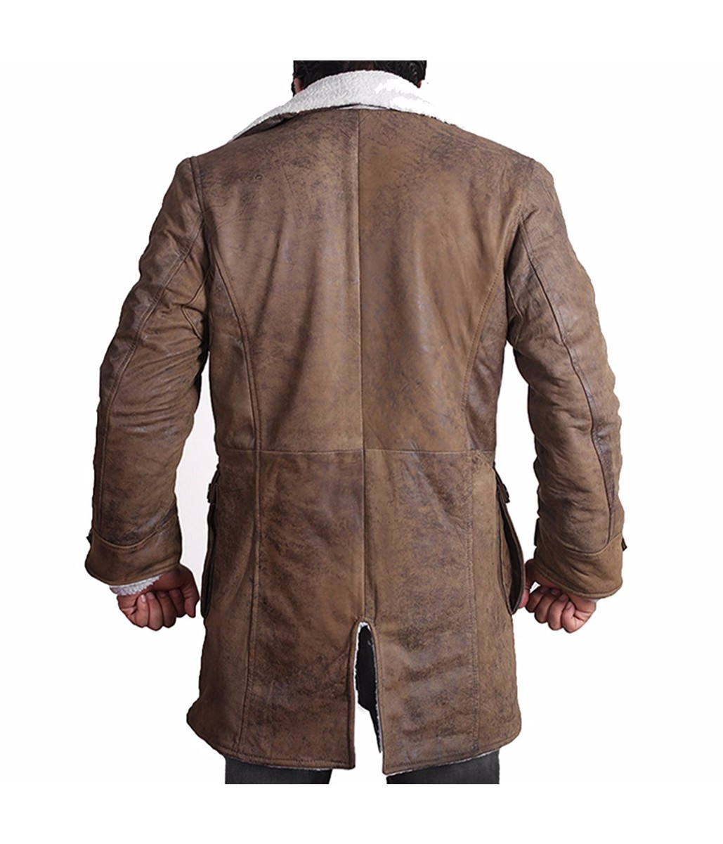 BANE Coat Original Distressed Brown Color | Feather Skin