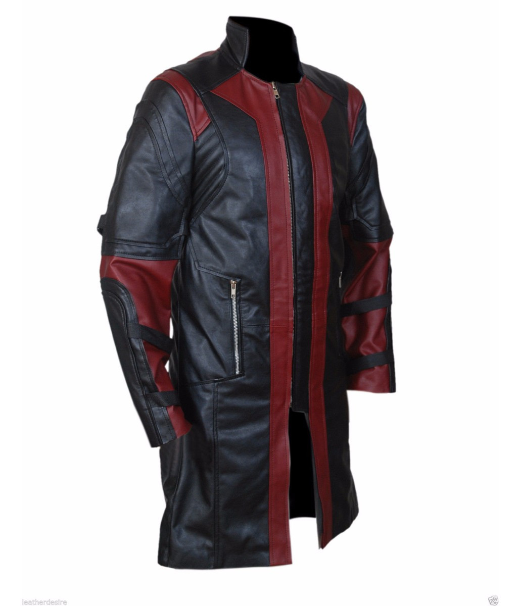 Hawkeye - Avengers Jeremy Renner's Nappa Leather Coat | Feather Skin