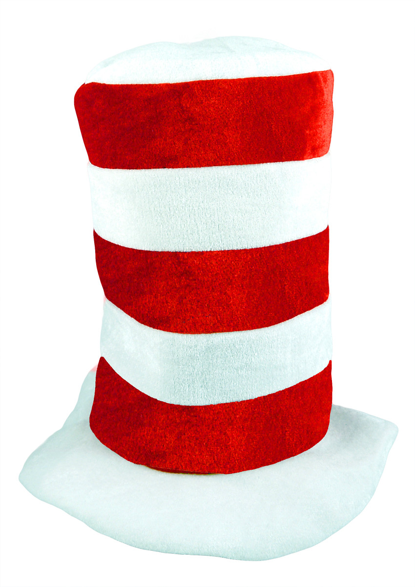 Hat Tall Red and White Adult | Feather Skin