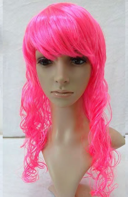 Long Pink Wig | Feather Skin