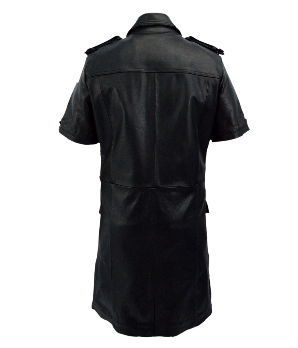 Final Fantasy 15 Noctis Genuine Leather Black Coat | Feather Skin