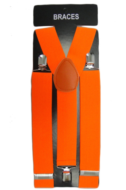 Orange Plain Braces 2.5 cm