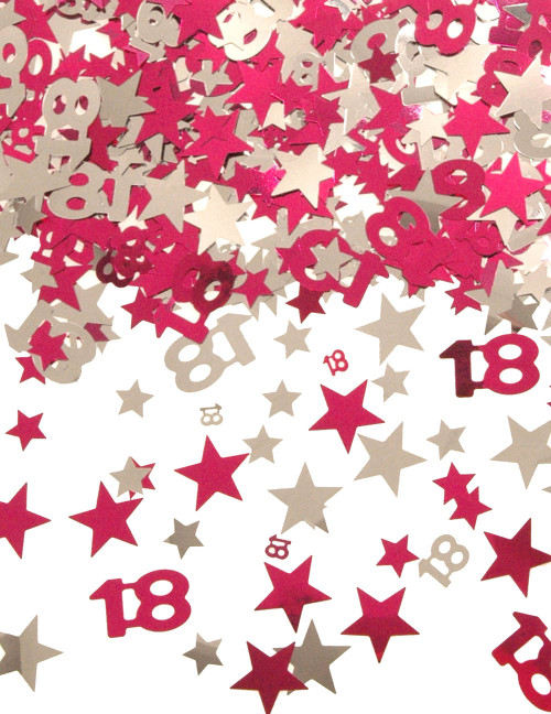 Silver Pink Star Confetti (Aged 18)| Feather Skin