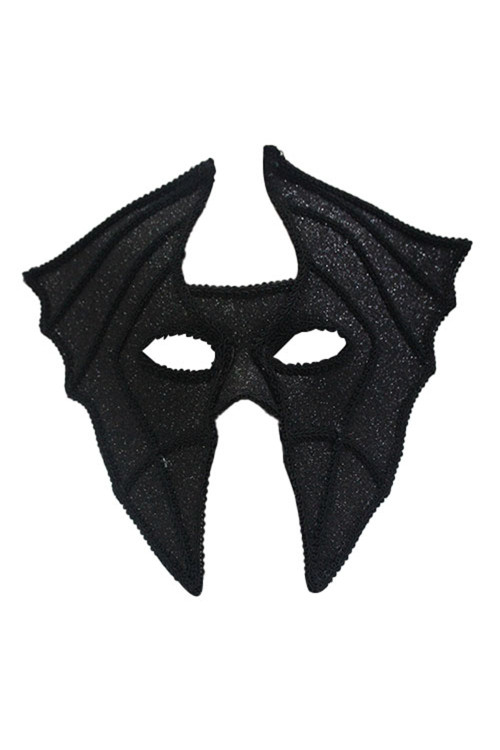 Black Bat Masquerade Mask | Feather Skin