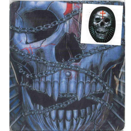 Mesh Mask Skull with Chains | Feather Skin