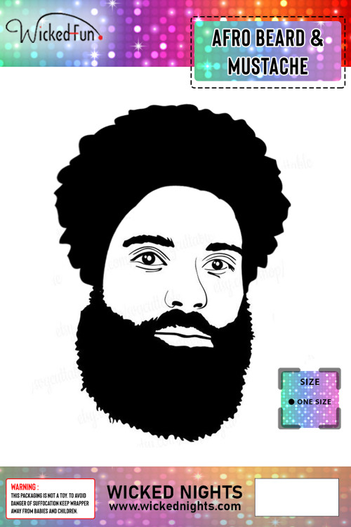 Afro Beard and Mustache | Feather Skin