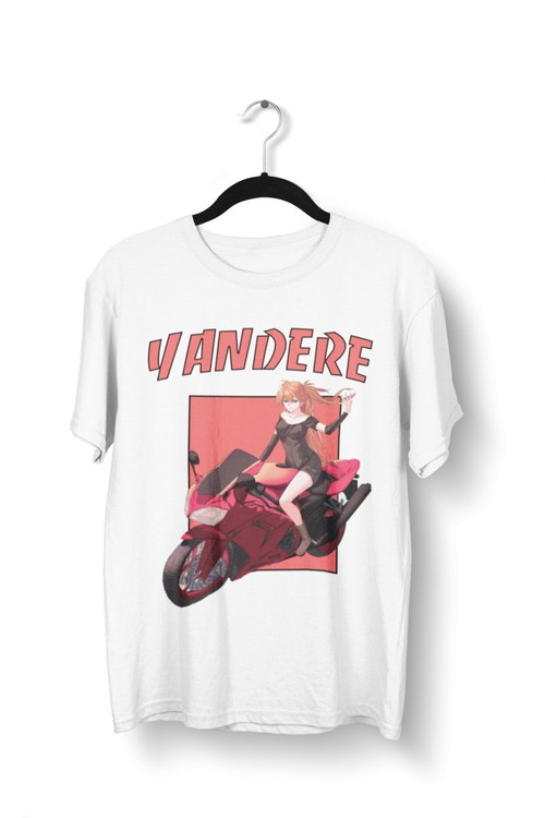 No Emotions Yandere White Tee | Feather Skin