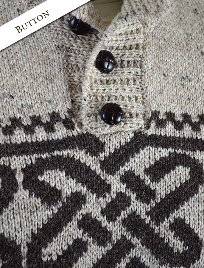 Irish Troyer Sweater, Irish zip Sweaters | Clan Aran