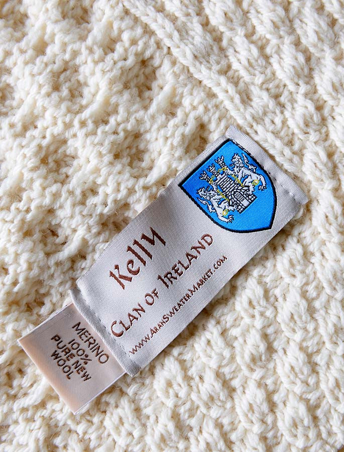 Kelly Clan Aran Throw