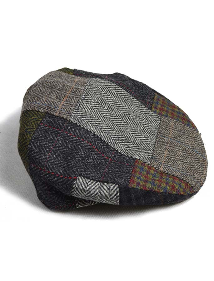Irish flat cap in Patchwork tweed wool | Clanarans