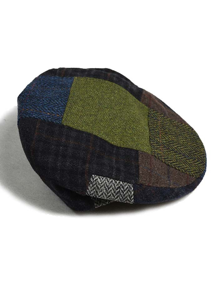 Irish flat cap in Patchwork tweed wool | Clanarans