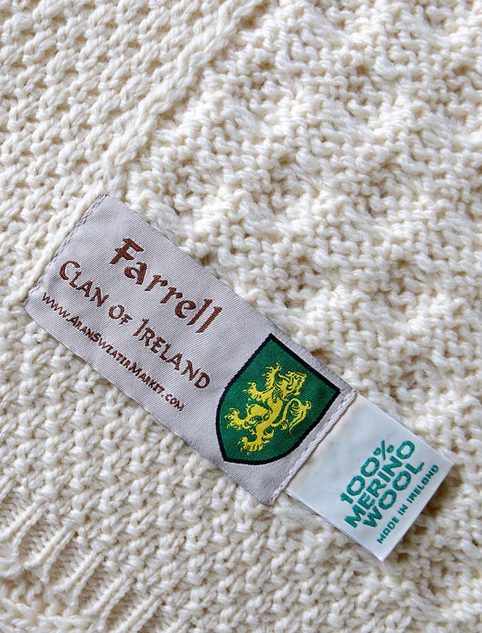Farrell Clan Throw, Wool Throw, Irish Throw, Throw Over, Sofa Throw