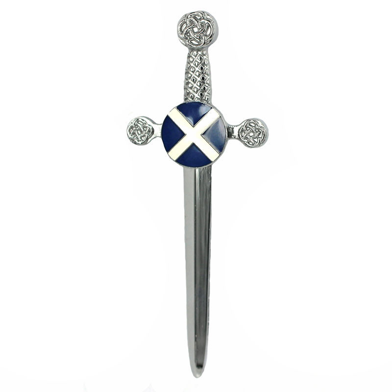 Saltire Kilt Pin