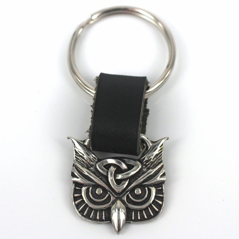 Viking Owl Key Ring