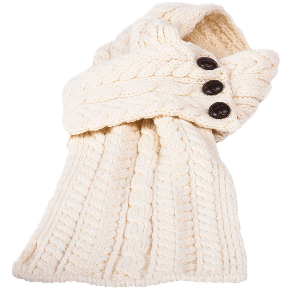 Looped Scarf White