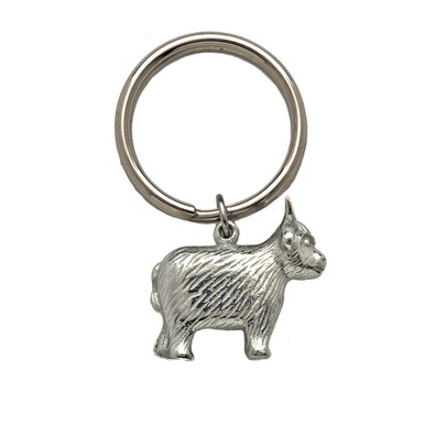 Highland Cow Key Ring